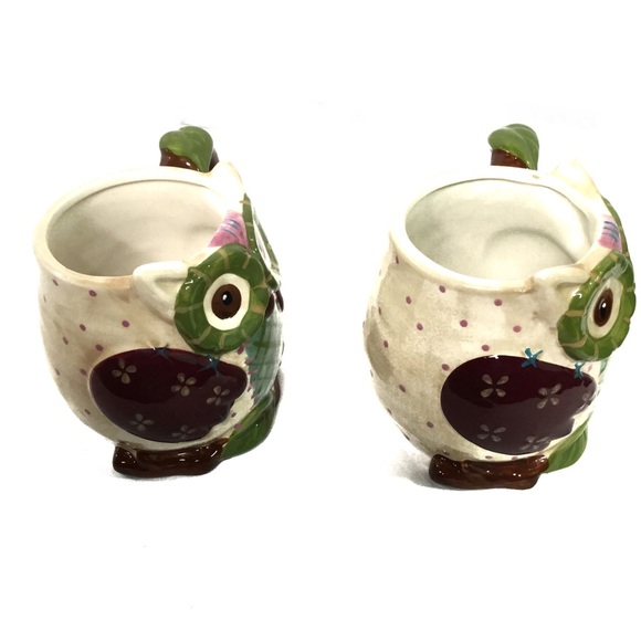 Pier 1 | Kitchen | Olli The Owl Pair Of Oversized Mugs | Poshmark
